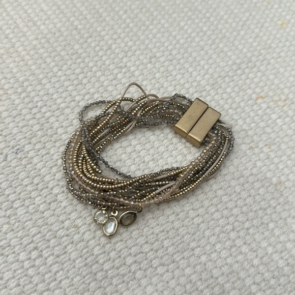 LOFT | Jewelry | Loft Silver Bracelet With Magnetic Closure | Poshmark
